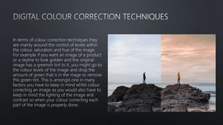 Learning Aim A Digital image manipulation techniques | PPT