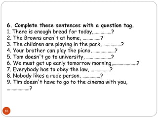 Unit 28 Question Tag Grammar in Present Simple.ppt