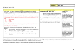 Unit 29: Music Video Production (Brief) | DOCX