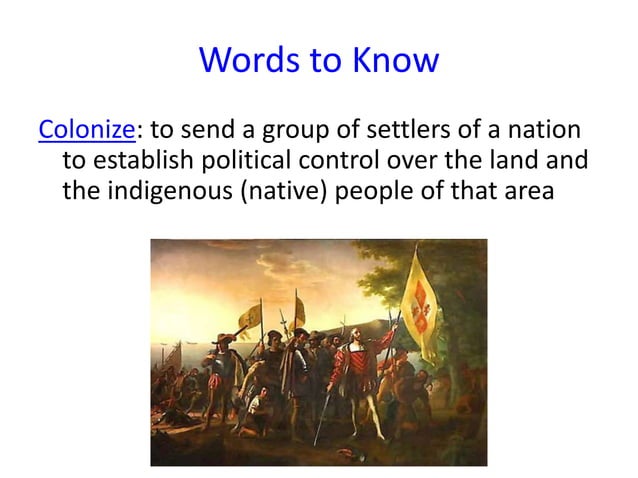 Unit2a colonialization and exploration ss6 h6b | PPTX | South America ...