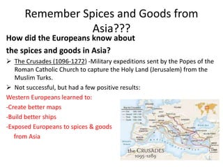 Unit2a colonialization and exploration ss6 h6b | PPTX