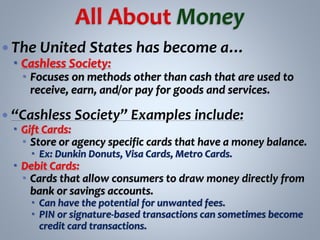 Unit 2A: Money - All About Money | PPTX