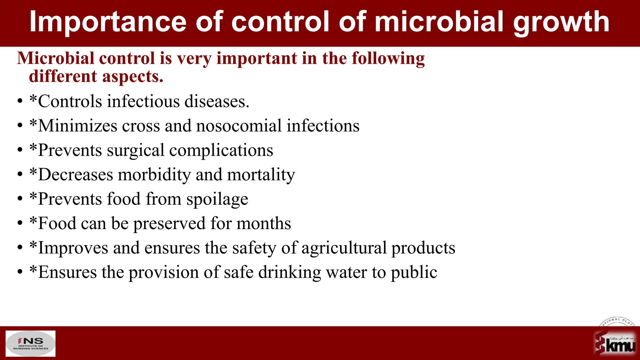 Unit 2 (A); Control of Microorganisms, Educational Platorm.pptx