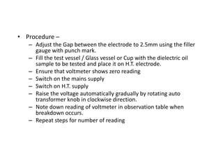 Unit 2 a) Dielectric Breakdown b) Testing of Material | PPT