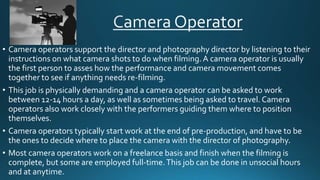 Unit 2 a job roles in the film industry | PPT