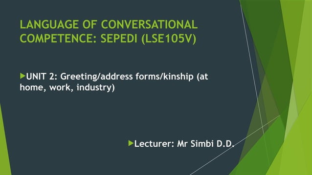UNIT 2 AND 3 language of conversational purpose | PPT