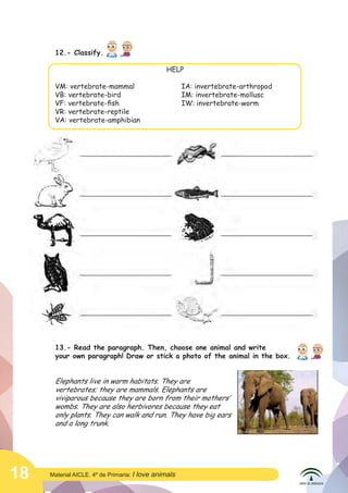 Unit2 animals | PDF