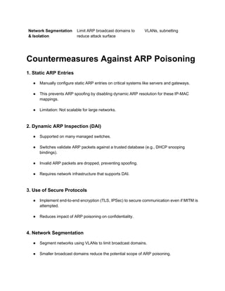 Unit 2 ARP Poisoning Attack ARP Poisoning Attack. | PDF