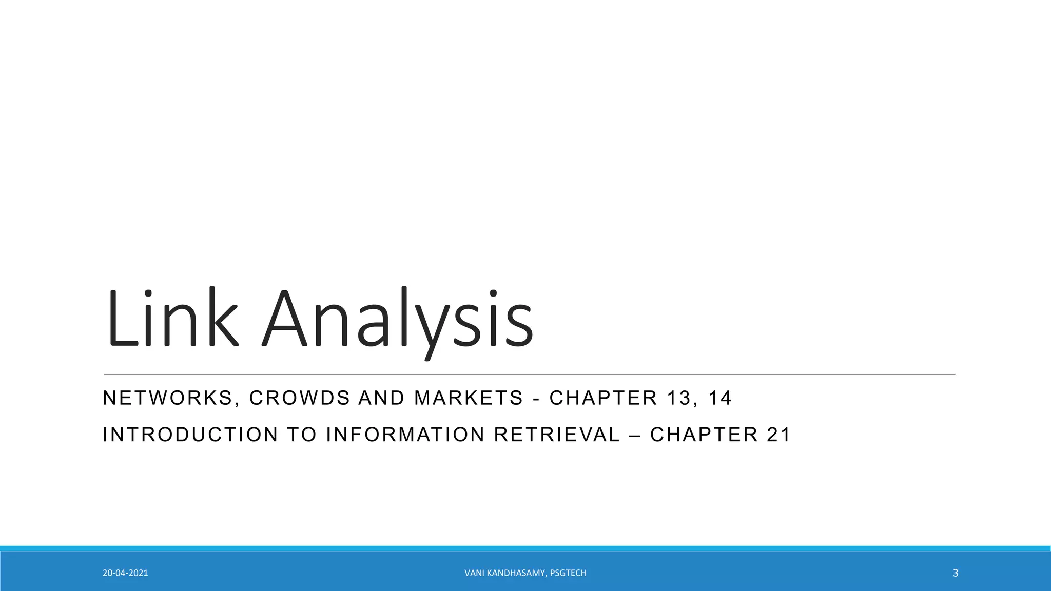 Link Analysis | PDF