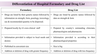 Unit 2b-Hospital Formulary & its preparation | PPTX
