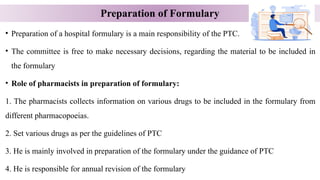 Unit 2b-Hospital Formulary & its preparation | PPTX