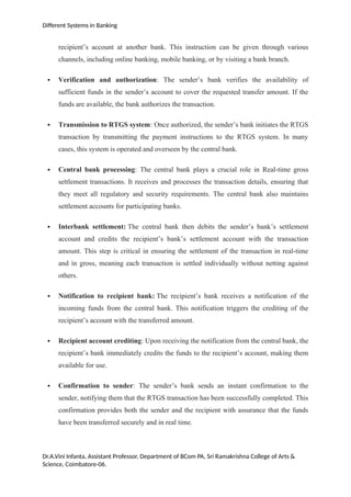 Different Types of Banking Systems Document | DOCX