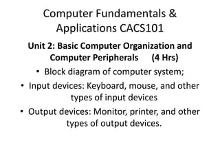Unit 2 Basic Computer Organization and Computer Peripherals By Sulav Acharya | PPTX