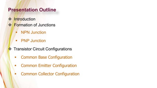 Bipolar Junction Transistor (BJT).pptx | Computer Networking | Computing