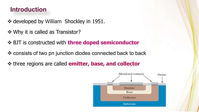 Bipolar Junction Transistor (BJT).pptx | Computer Networking | Computing