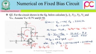 Unit 2 bjt numerical problems | PDF