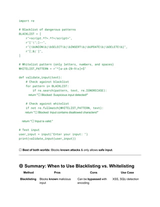 Unit 2_Blacklisting & Whitelisting User Input in Python.docx
