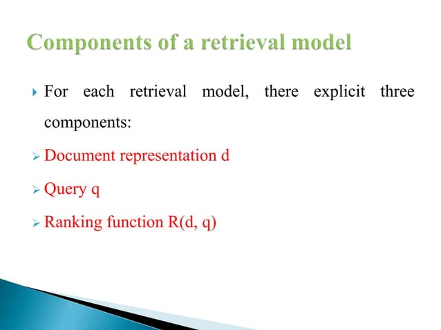 Booleanvector Space Retrieval Models Ppt