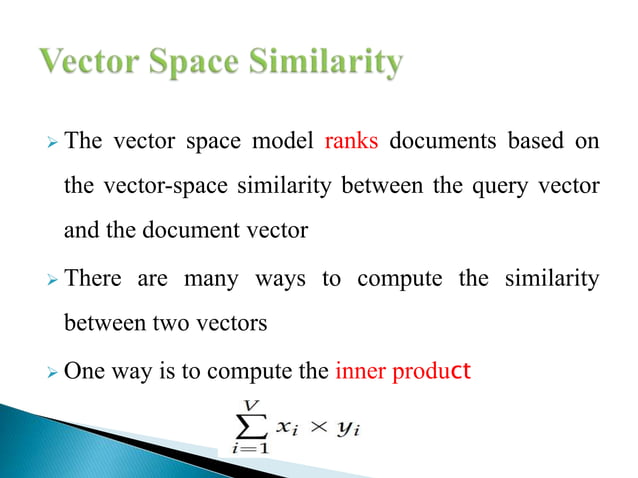 Boolean Vector Space Retrieval Models Ppt