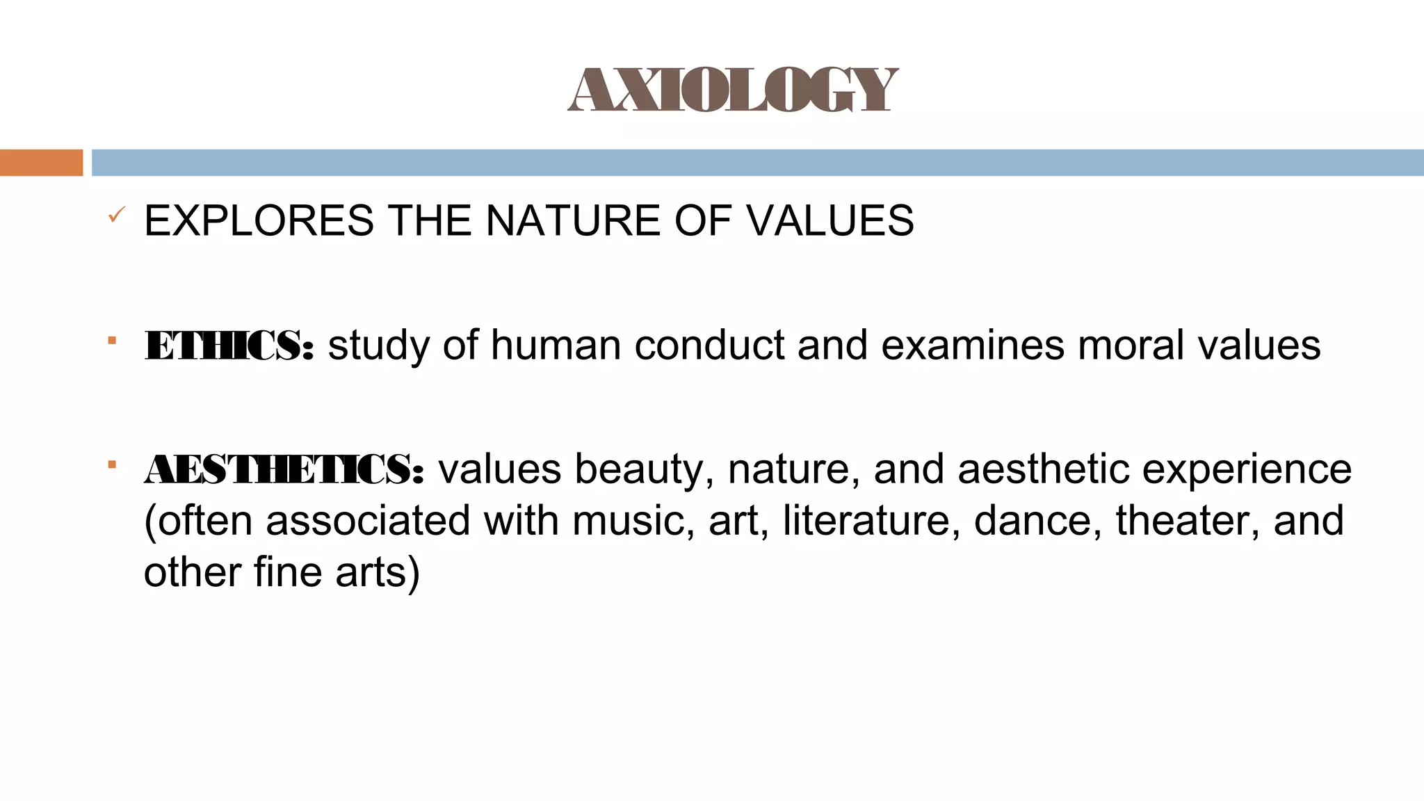 Unit 2 branches of philosophy | PPT