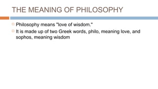 Unit 2 branches of philosophy | PPT