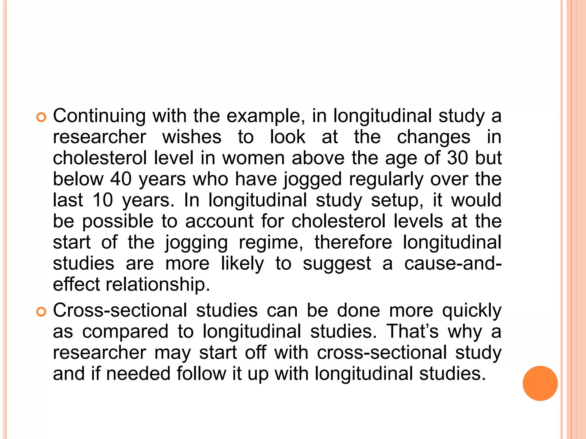 Cross sectional vs Longitudinal Study | PPTX