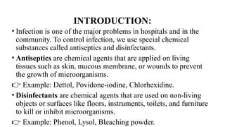 Antiseptics and Disinfectants: Classification, Mechanism of Action and ...