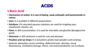 Antiseptics and Disinfectants: Classification, Mechanism of Action and ...