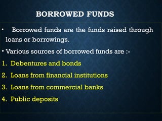 Unit 2 Business Finance Chapter 1 Lesson 1 SOurces of funds for ...
