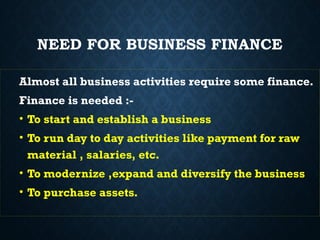 Unit 2 Business Finance Chapter 1 Lesson 1 SOurces of funds for ...