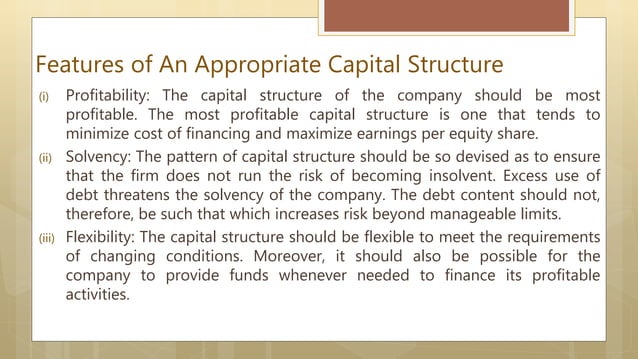 Unit 2 capital stracture | PPT