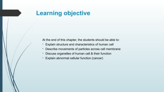 STRUCTURE OF CELL – ITS COMPONENTS AND THEIR FUNCTIONS.pptx ...
