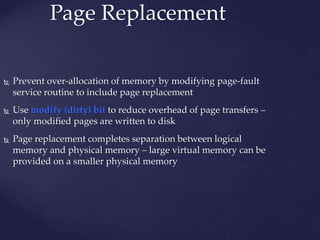 Unit 2chapter 2 memory mgmt complete | PPT
