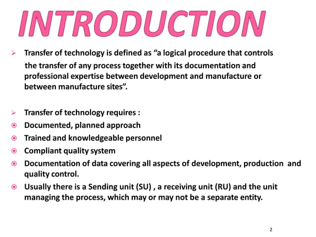 Industrial Pharmacy-II (IP-II) Unit 2:- chapter:- 2 Technology ...