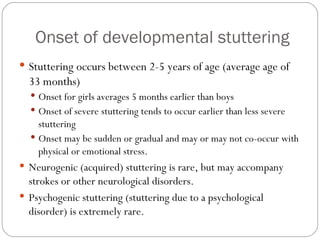Unit 2 characteristics of pws and the abcs of stuttering | PPT | Brain ...