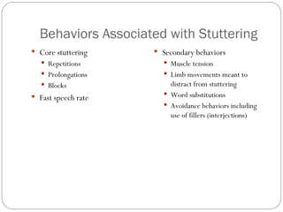 Unit 2 characteristics of pws and the abcs of stuttering | PPT | Brain ...