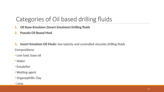 Unit 2 Classification of Drilling Fluids.pptx