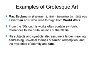 Gr. 9 Clay - Grotesque Art | ODP