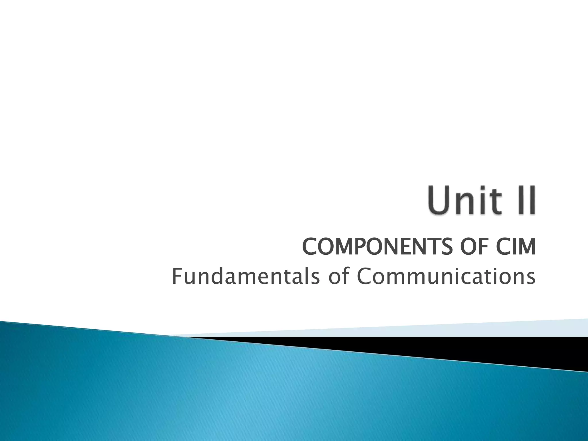 Unit2 network communication for CIM | PPTX