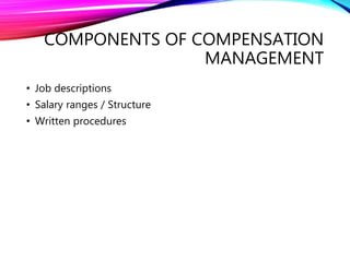 Unit 2 compensation management | PPT