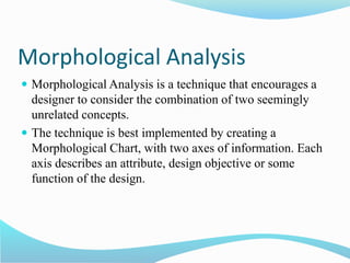 Concept Generation in Product Design | PPTX