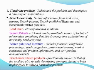 Concept Generation in Product Design | PPTX