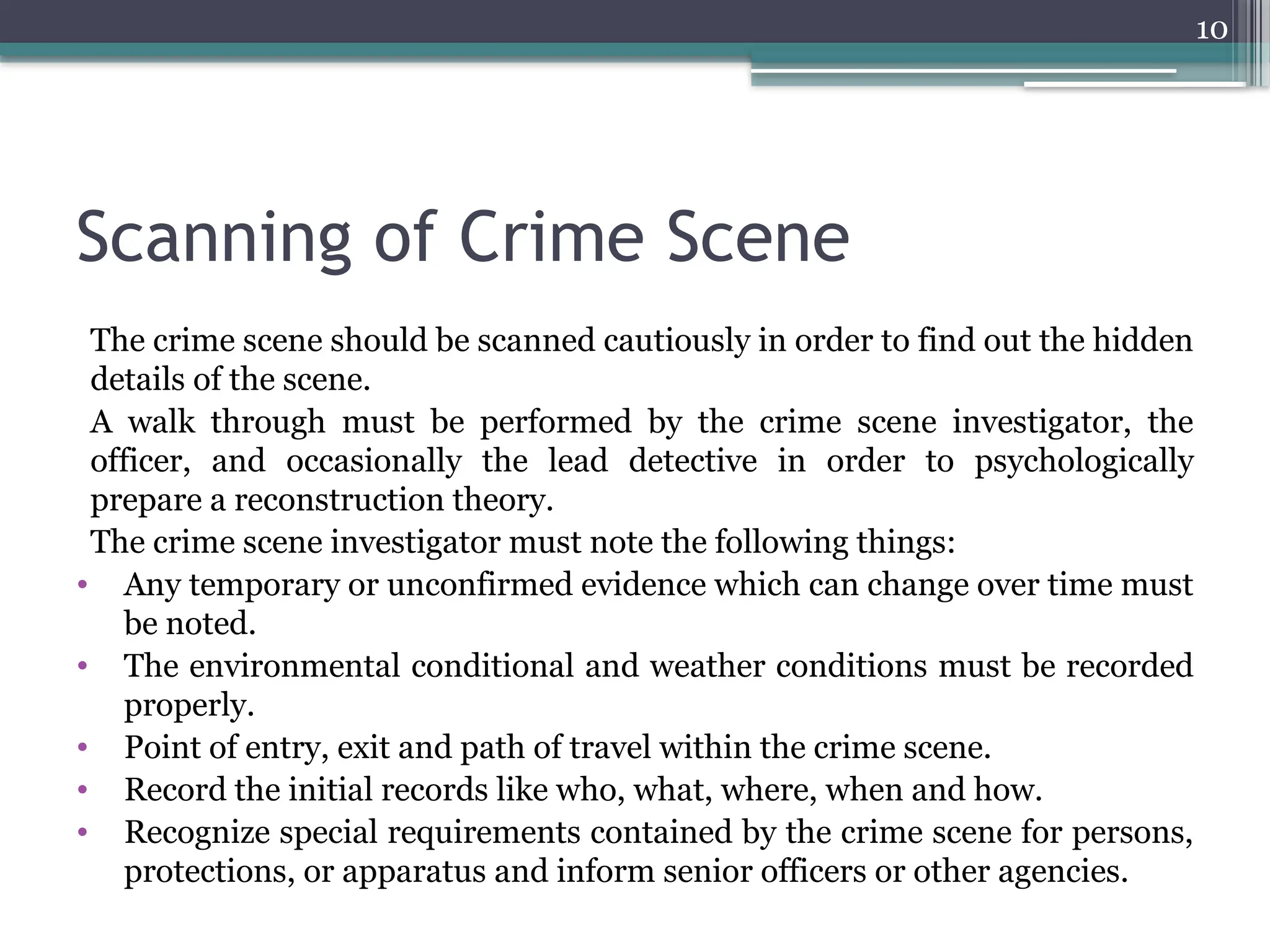 Unit 2 Crime scene management PPT.pptx