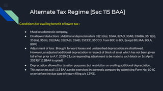 corporate tax planning .pptx | Business Accounting & Finance | Business