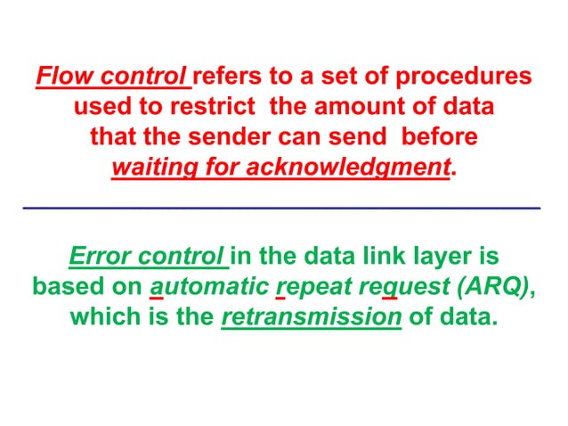 Unit 2 data link control | PPTX | Computer Networking | Computing