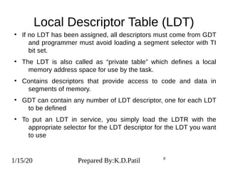 SE PAI Unit 2_Data Structures in 80386 segmentation | PDF