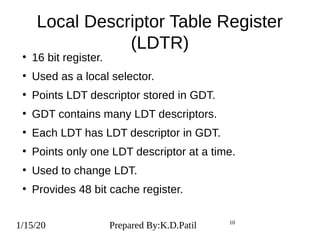 SE PAI Unit 2_Data Structures in 80386 segmentation | PPT