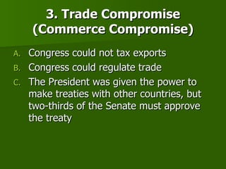 3 Compromises at the Constitutional Convention | PPT