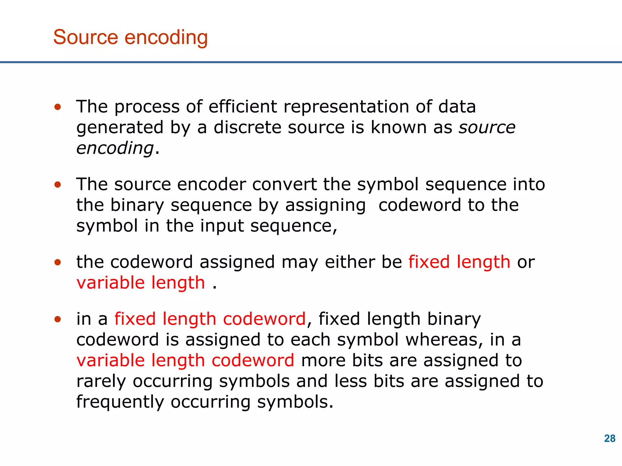 Digital Communication: Information Theory | PPT