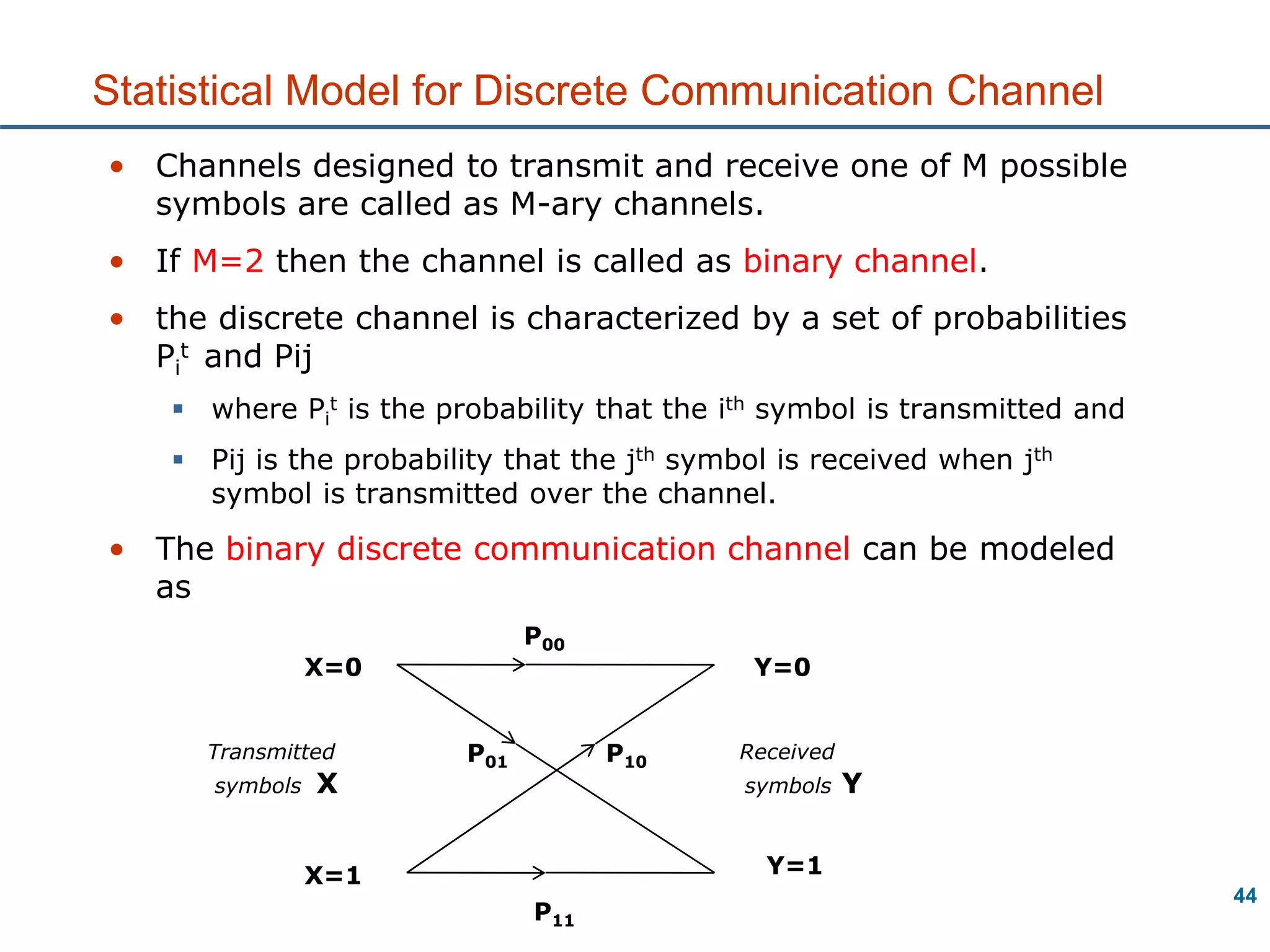 Digital Communication: Information Theory | PPT